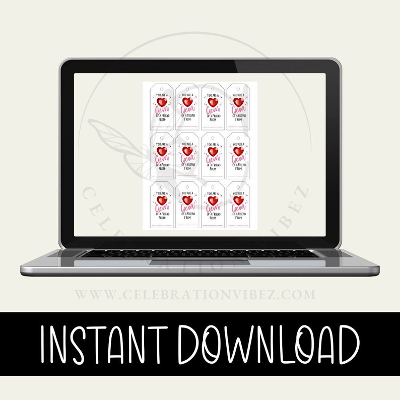 Printable Valentines Day Gift Tags Gift Tags for Valentine's Day ...