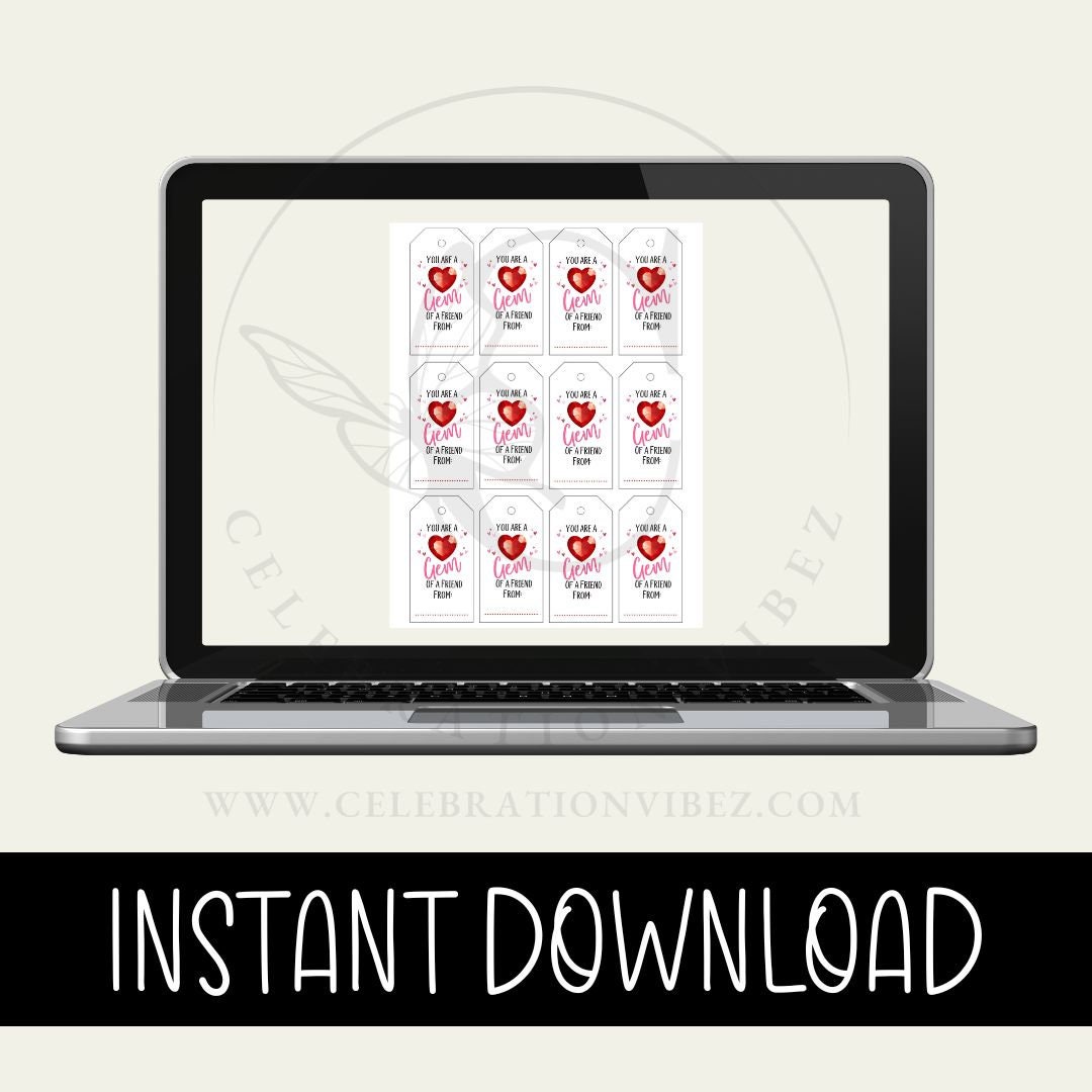 Printable Valentines Day Gift Tags Gift Tags for Valentine's Day ...