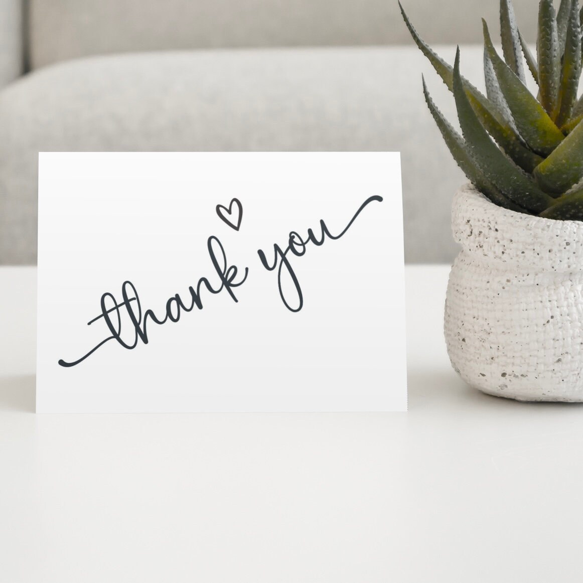 Printable Thank You Card Instant Download Thank You Script Card Digital ...