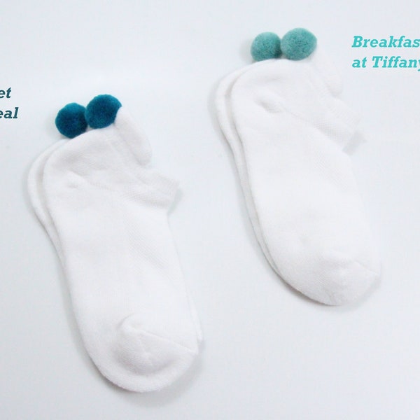 Pom Pom Socks - Etsy