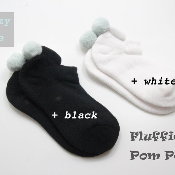 Pom Pom Socks - Etsy