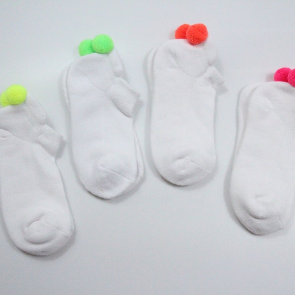 Pom Pom Socks - Etsy