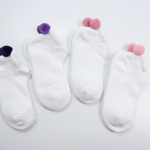 Pom Pom Socks - Etsy