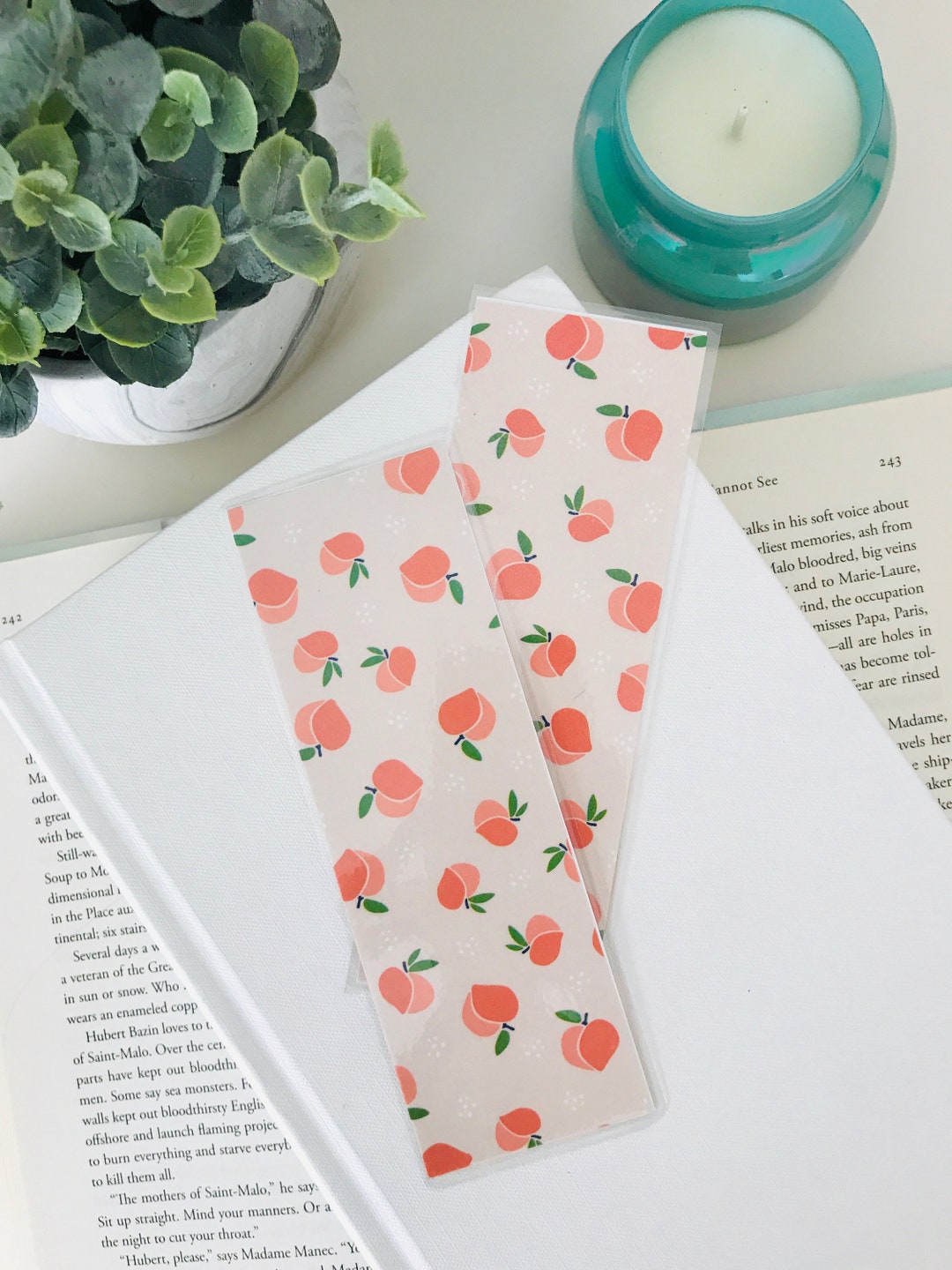 Bookmark Laminated Illustrated Bookmarks Handmade Bookmark Reader Gift ...