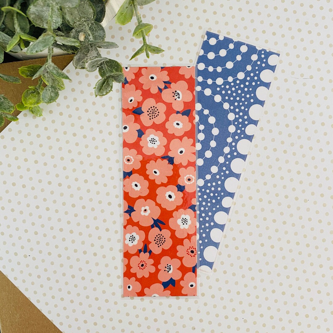 Pink Poppy Laminated Bookmark Illustrated Bookmarks Handmade Bookmarks ...