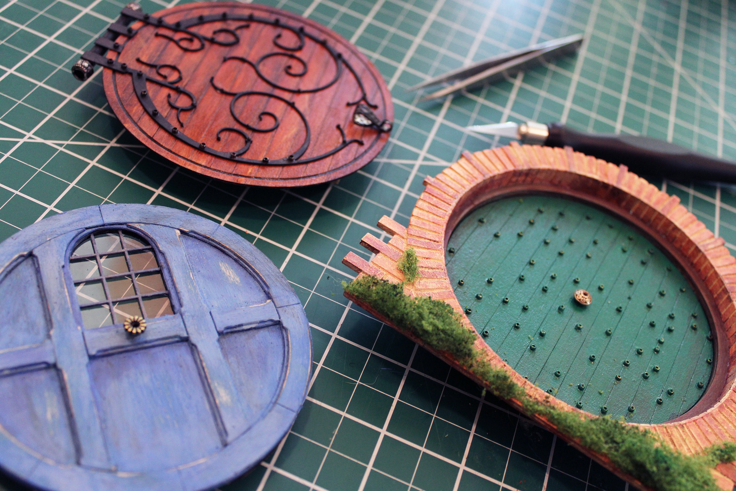 Bag End Front Door Handcrafted Miniature Lord of the Rings - Etsy