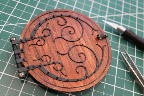 Bag End Front Door Handcrafted Miniature Lord of the Rings - Etsy