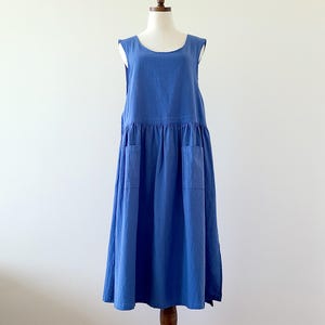 Japanese Apron With Pockets, Vintage Style Cooking Smock for Women ...