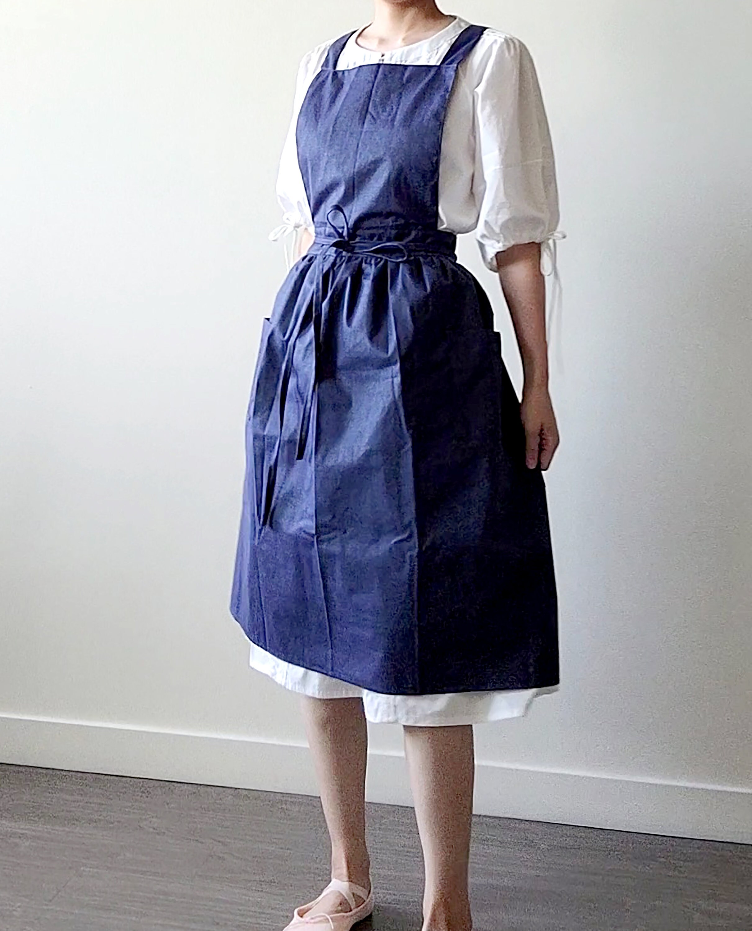 Linen Pinafore Apron dress Waterproof Aprons for women | Etsy