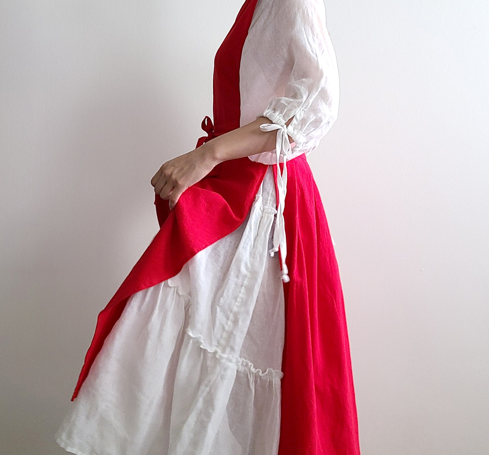 Pinafore Apron Dress, Vintage Style Cottage Aprons for Women, S - Plus ...