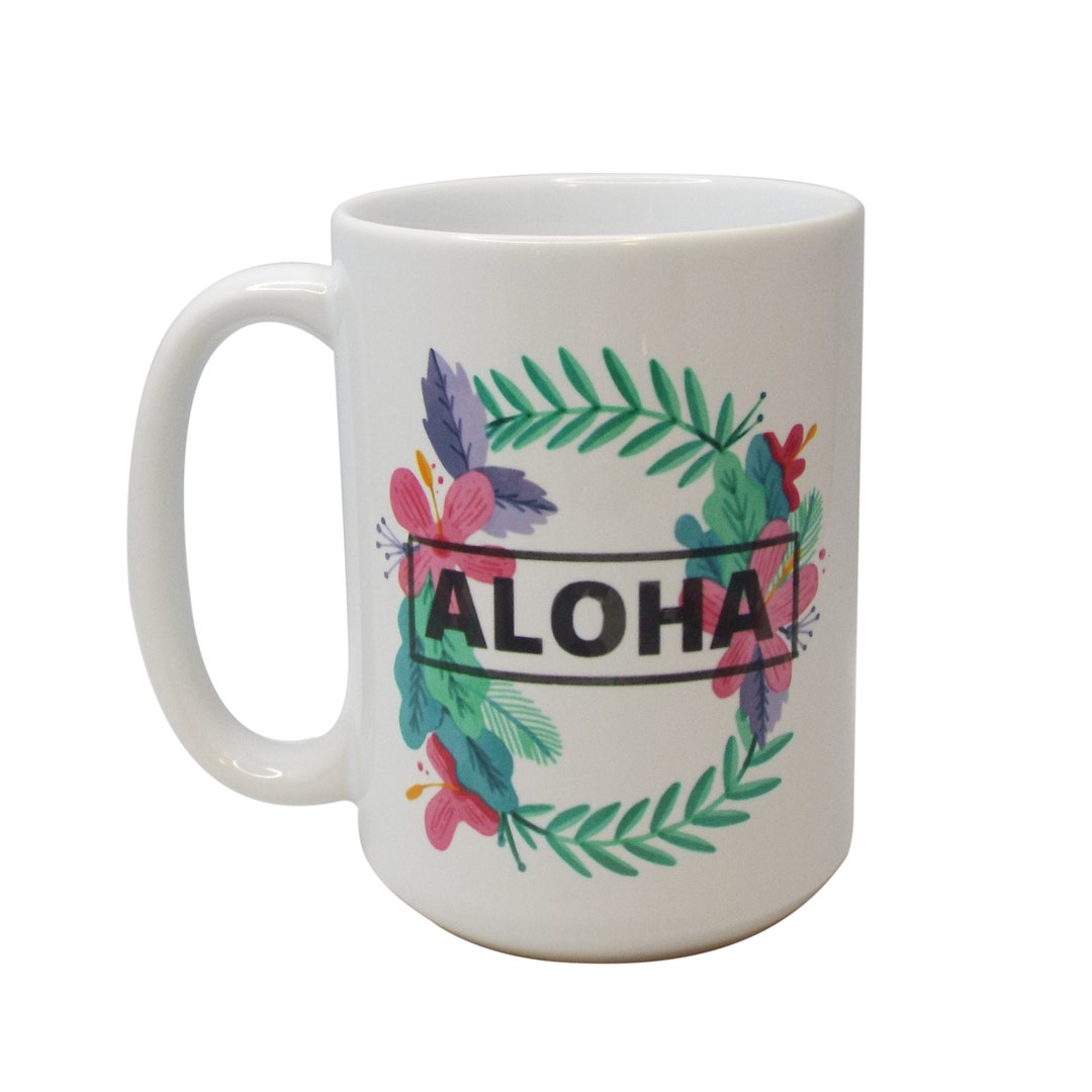 Hawaiian Aroma Caffe 16oz Ceramic Aloha Lei Coffee/tea Mug - Etsy