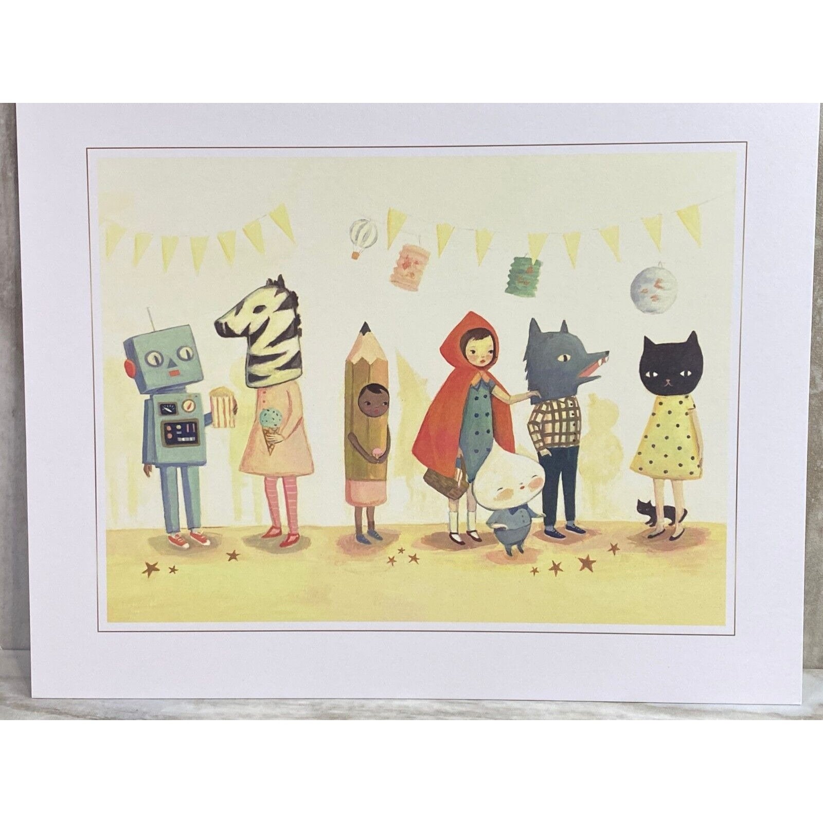 Vintage Halloween Art Print Kids Costume Party DREAM WORLD Emily ...