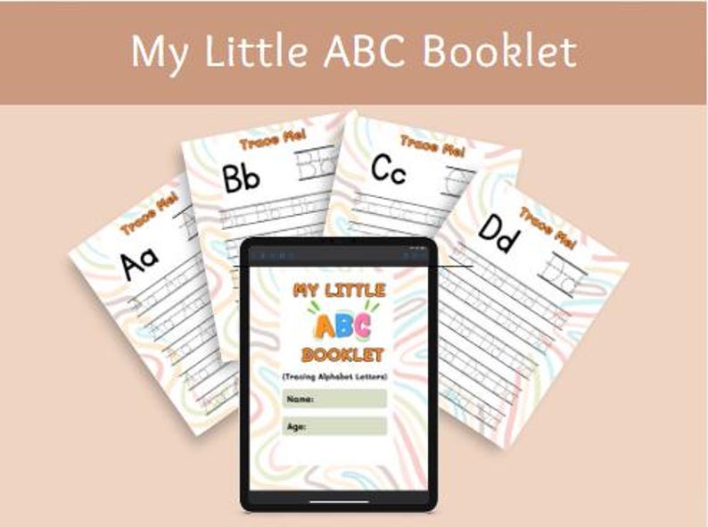 My Little ABC Booklet Tracing Alphabet Edition Z Insert Printable - Etsy