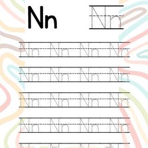 Mi pequeño cuadernillo ABC para trazar el alfabeto, edición N, inserto ...