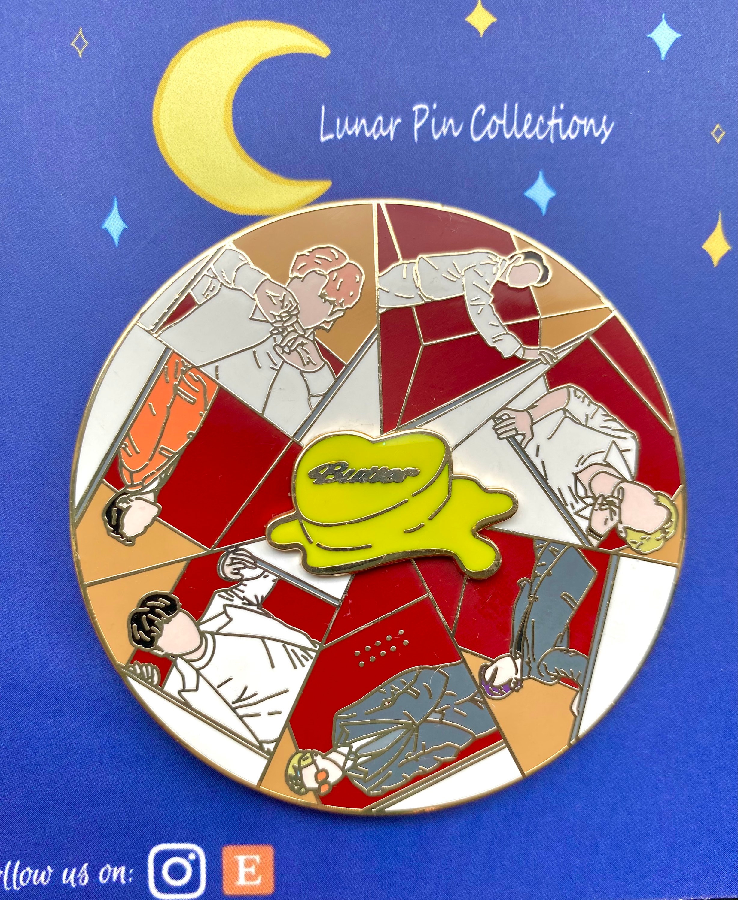 BTS Butter Pin OT7 BTS Enamel Pin - Etsy
