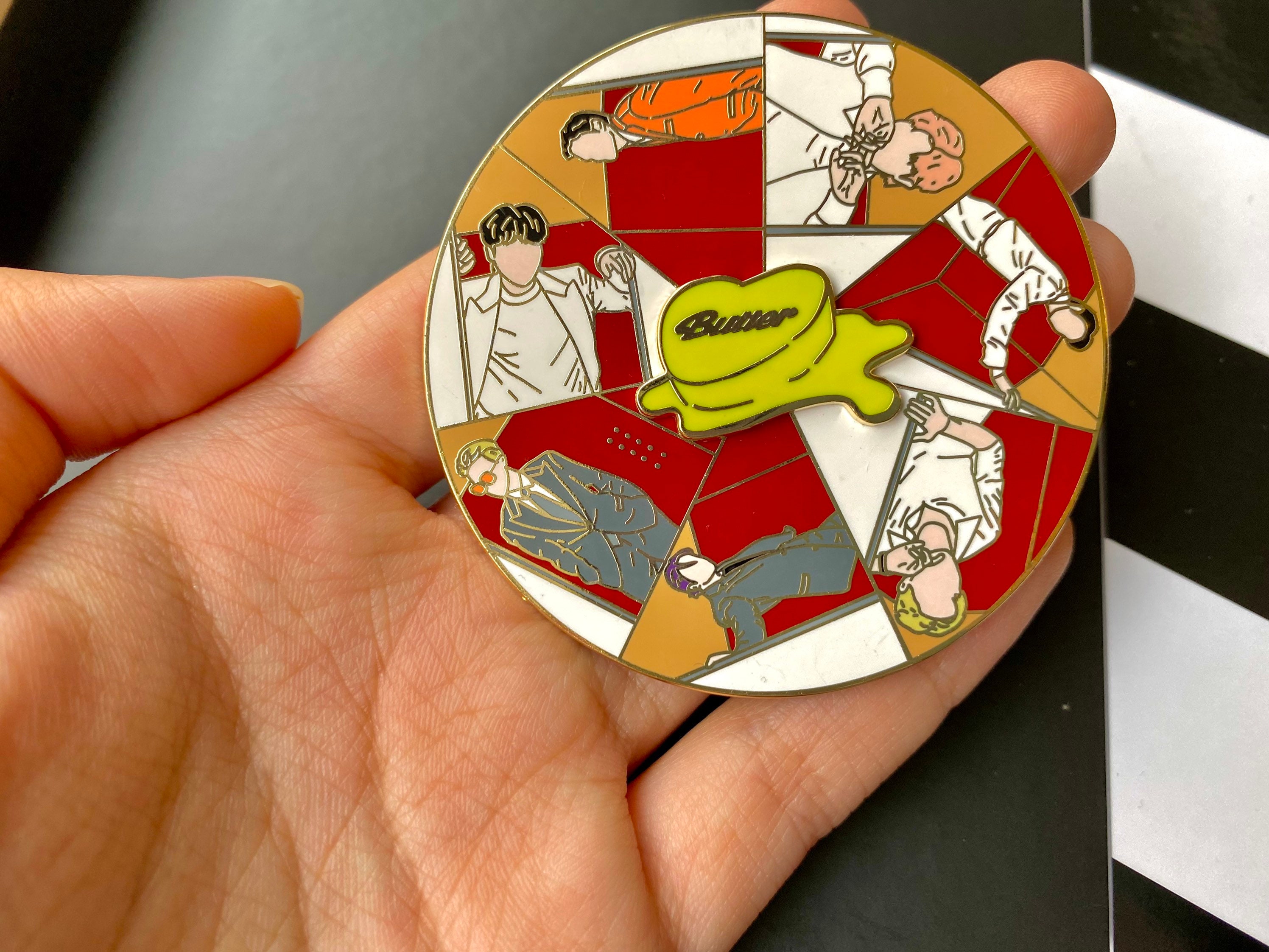 BTS Butter Pin OT7| BTS Enamel Pin - Etsy