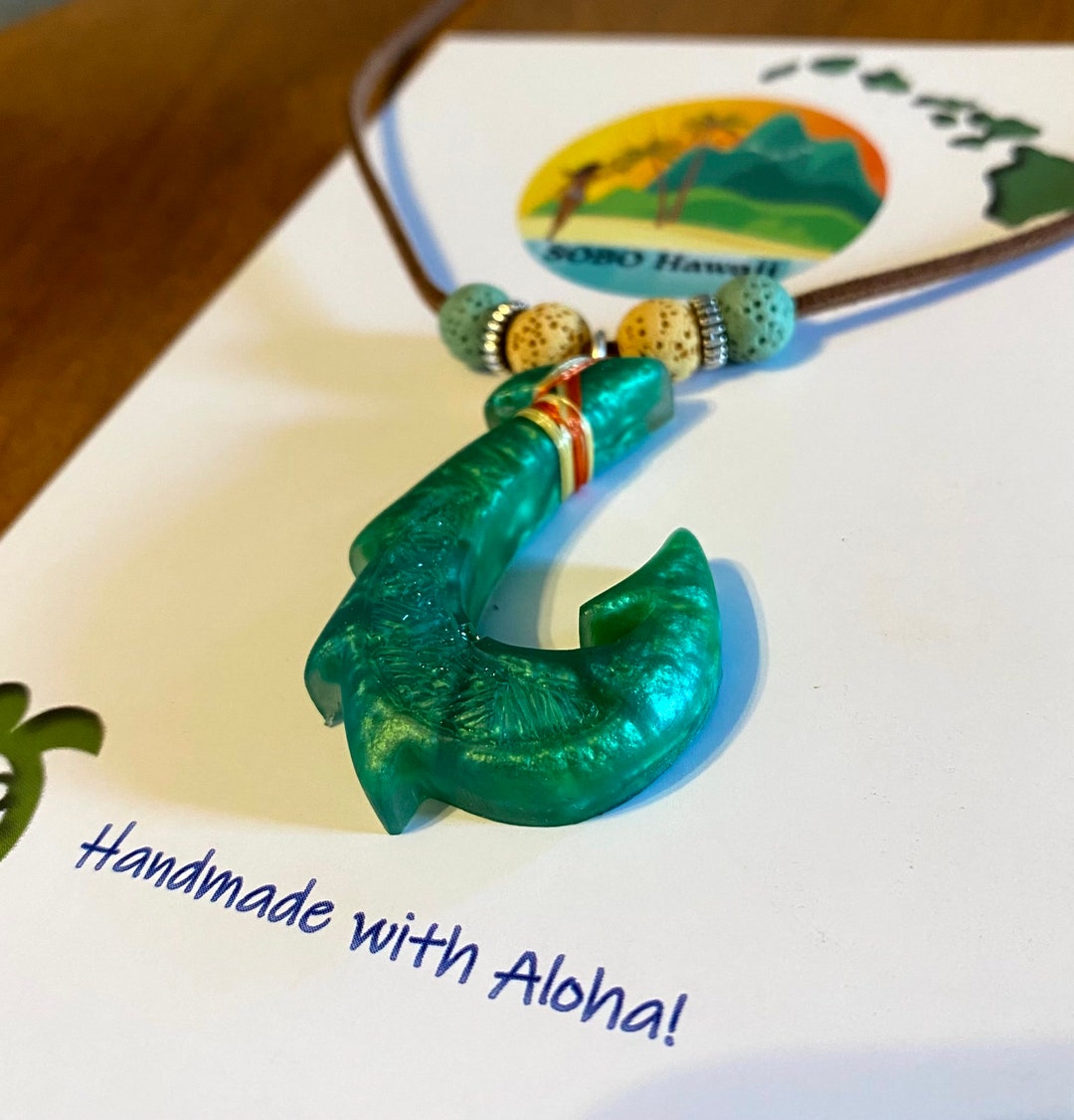 Maui Made Hawaiian Design Fish Hook Necklace - Etsy