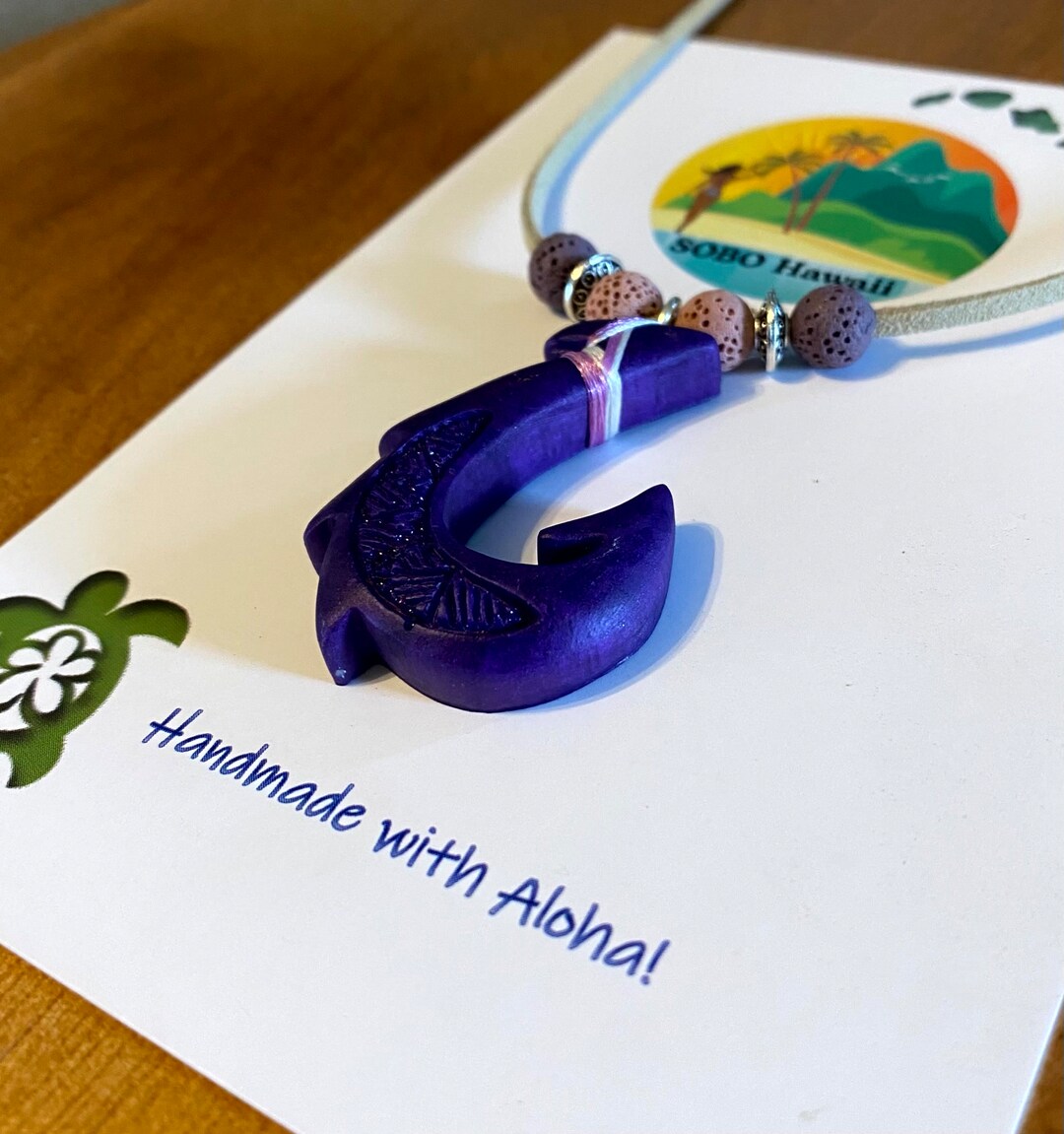 Maui Made Hawaiian Design Fish Hook Necklace - Etsy