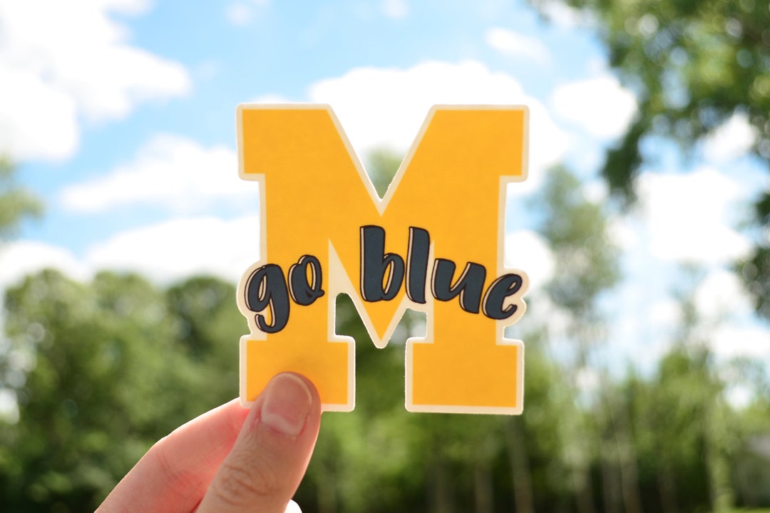 Waterproof Michigan Sticker, Uofm Sticker, Michigan Gift, Ann Arbor, Go ...