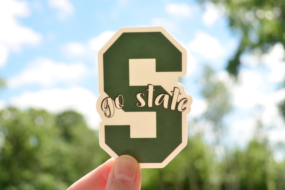 Waterproof Michigan State University Sticker, MSU Go State Sticker, MSU ...