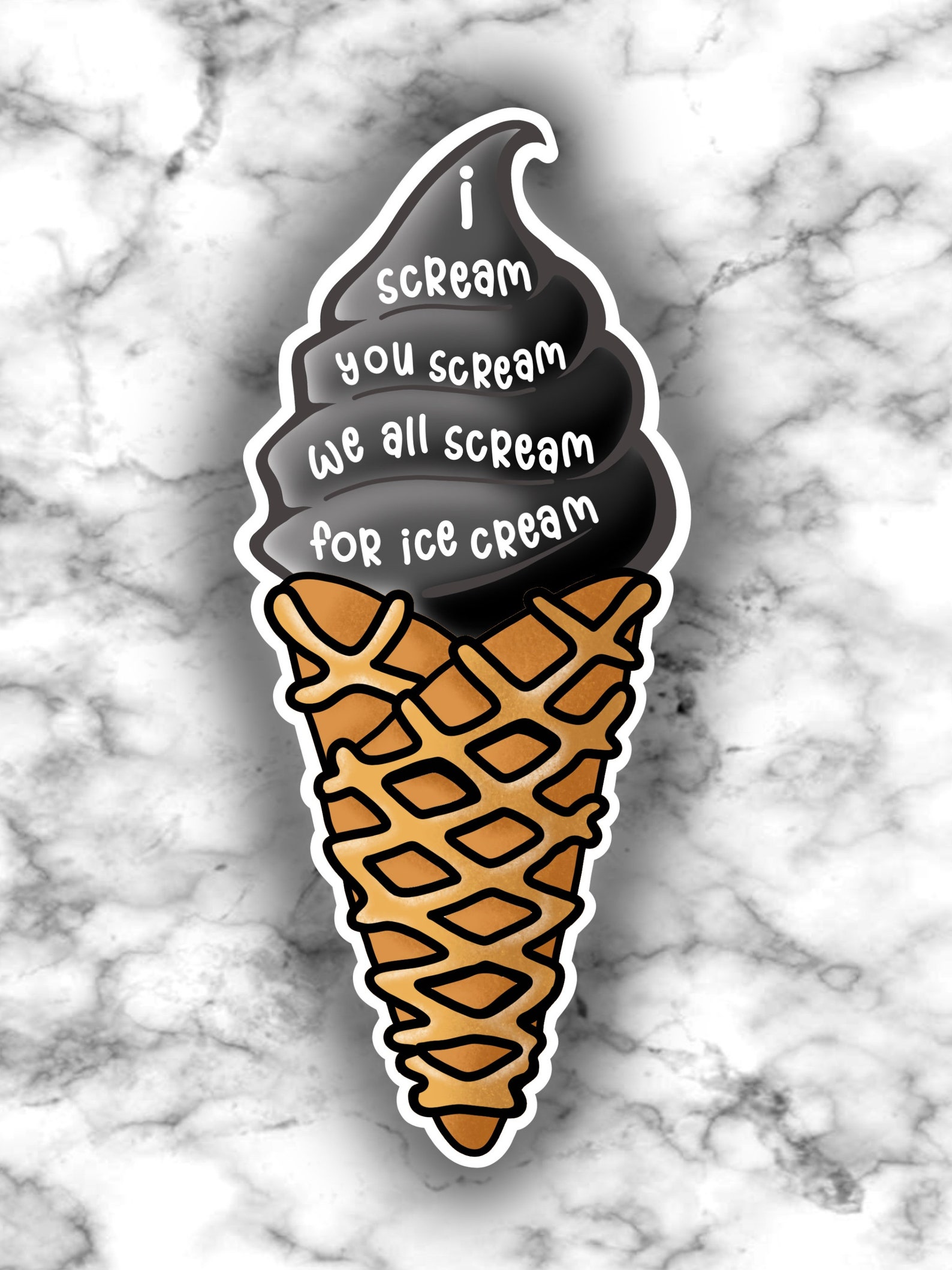 Ice Scream / You Scream / We All Scream / For Ice Cream / Cone | Etsy