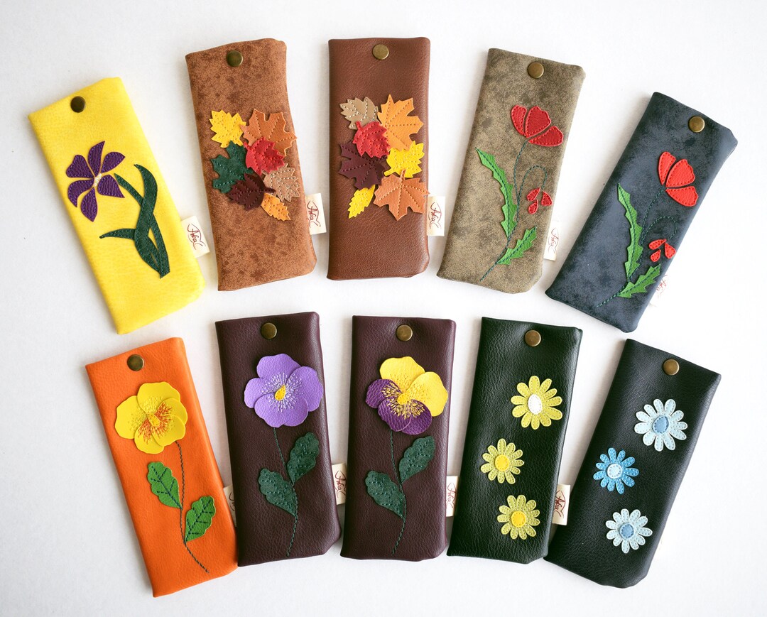 Floral Glasses Case. Eyeglasses Pouch. Colorful Sunglasses Case - Etsy