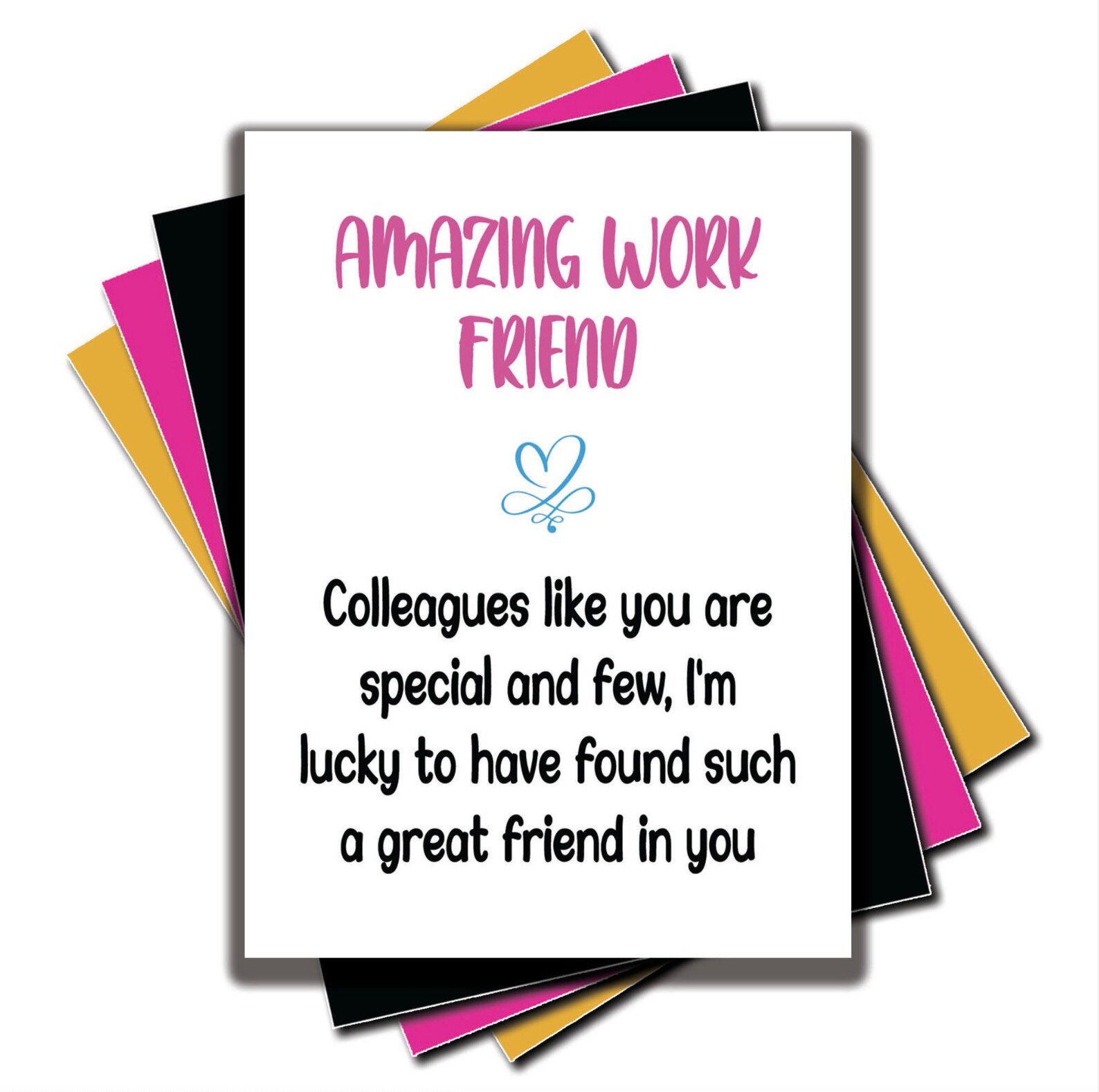 Amazing Work Friend Card Birthday Card For Colleague Thank You | Etsy