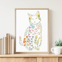 Cat Poster - Etsy UK