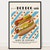Chicago Wall Art With Chicago-style Hot Dog Print Retro Kitchen Dining ...