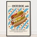 Chicago Wall Art With Chicago-style Hot Dog Print | Retro Kitchen ...