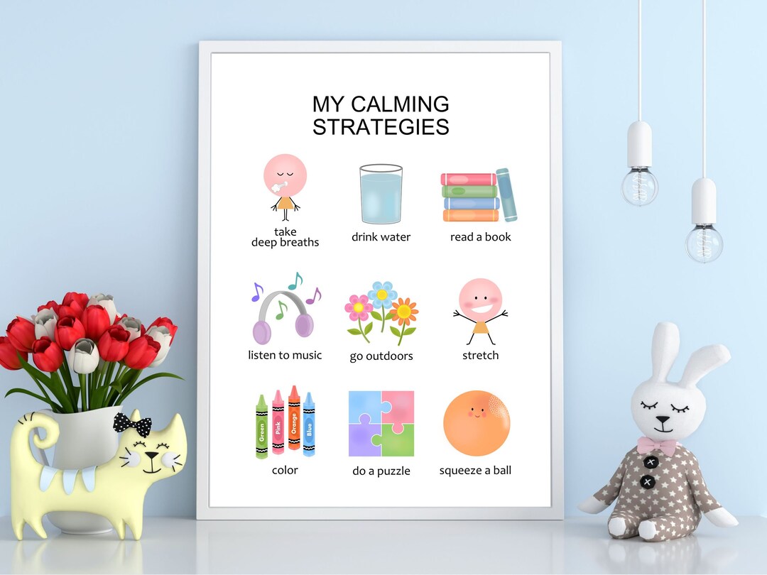 My Calming Strategies Chart & Poster for Kids - Feelings Emotions Chart ...