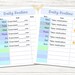 Editable Daily Routine Printable Chart for Kids Chore, Rhythm, Potty ...