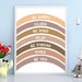 Boho Rainbow Daily Affirmation Wall Art for Kid's Room, Playroom ...