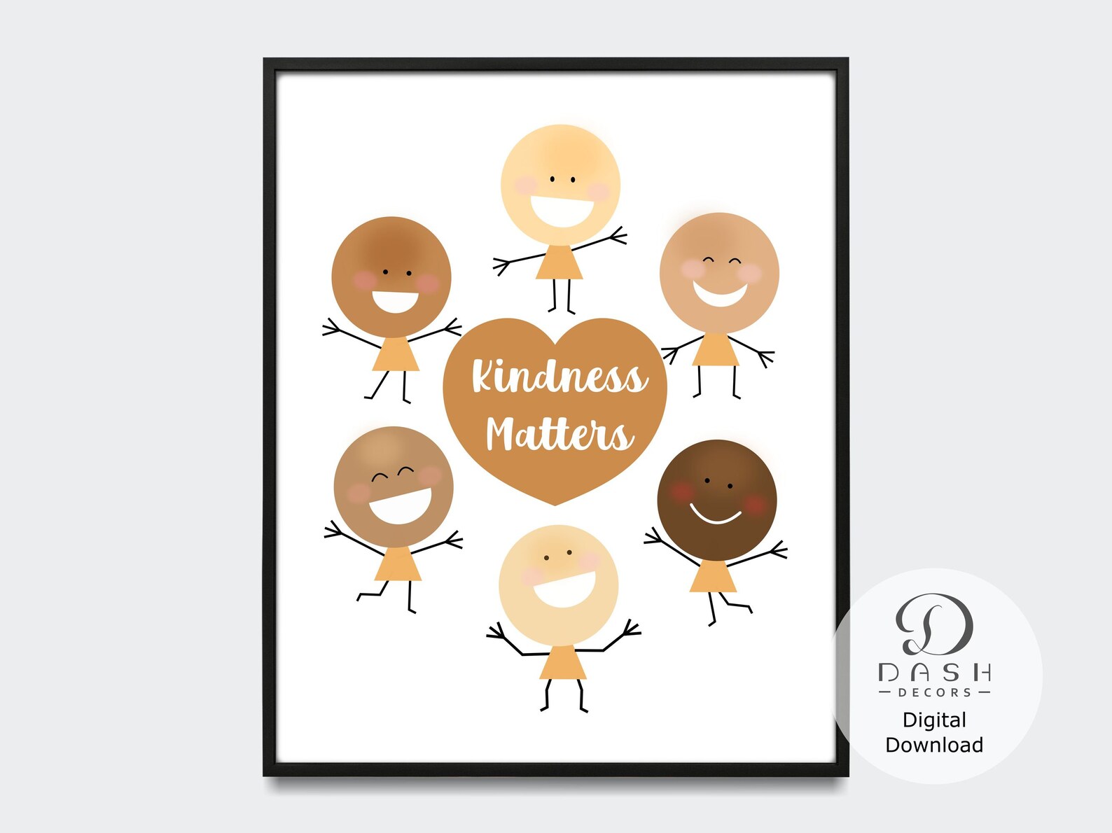 Kindness Matters Poster Sign & Wall Art for Kids Kindness - Etsy