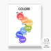 Learning Printable Color Chart & Poster for Pre K Learning - Etsy