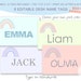 Editable Rainbow Classroom Name Tags for Classroom Desk, Desk Name Tags ...