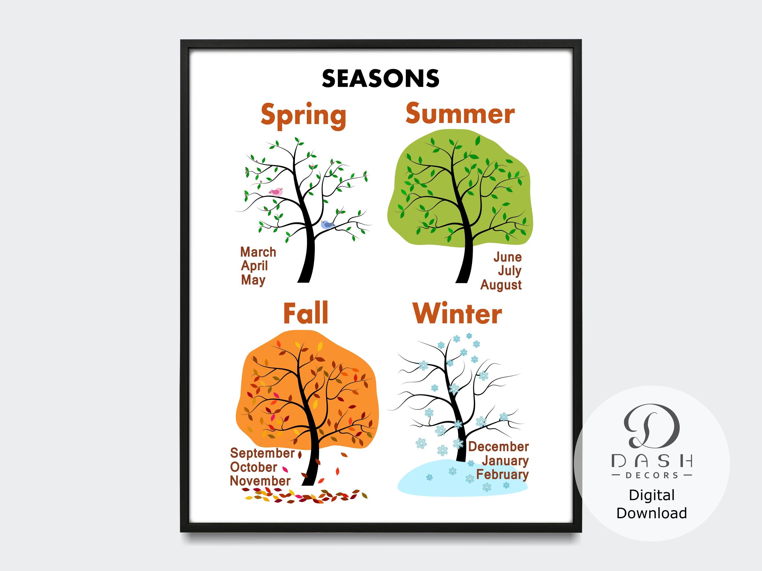Seasons Diagram For Kids