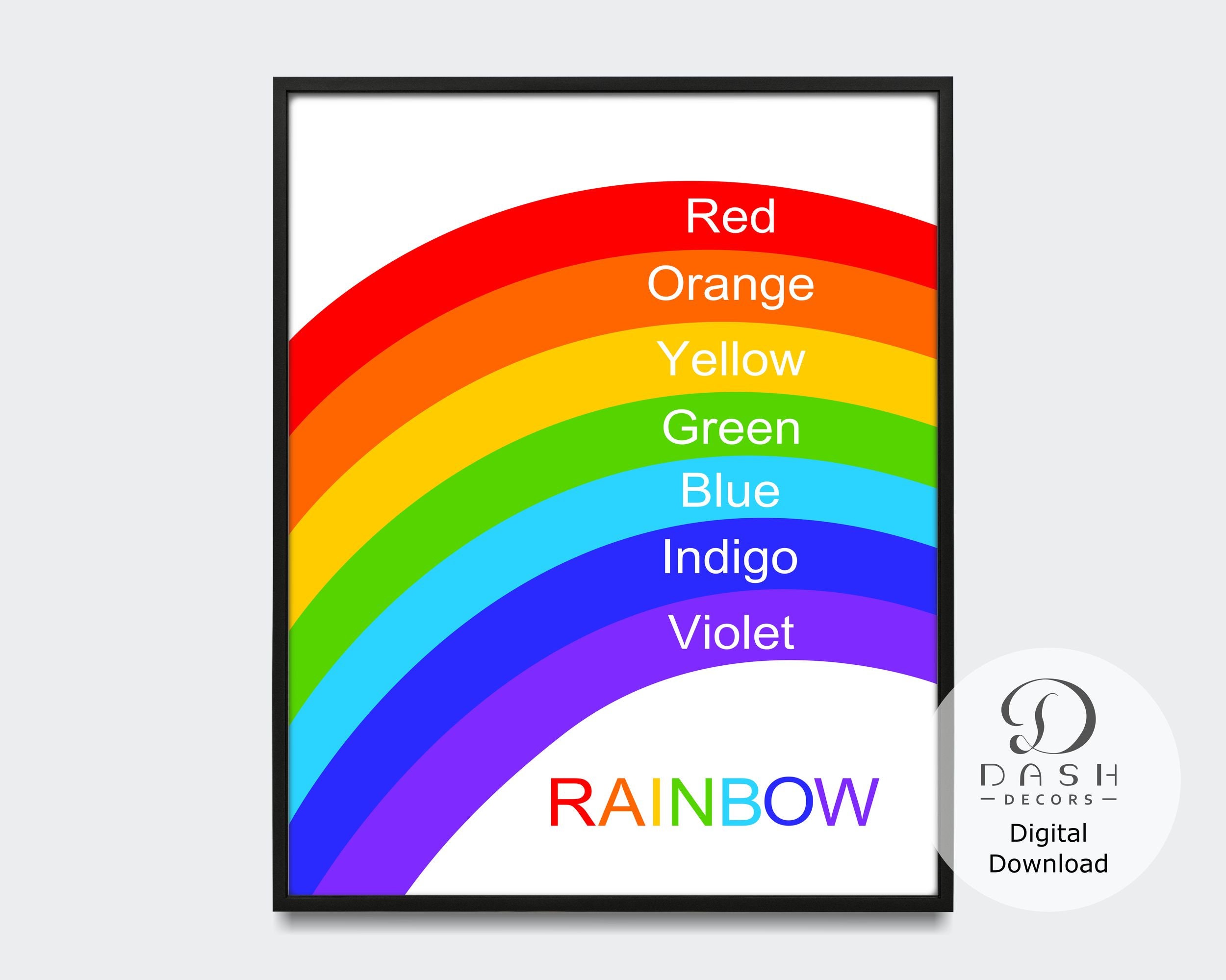 Indigo Colour In Rainbow