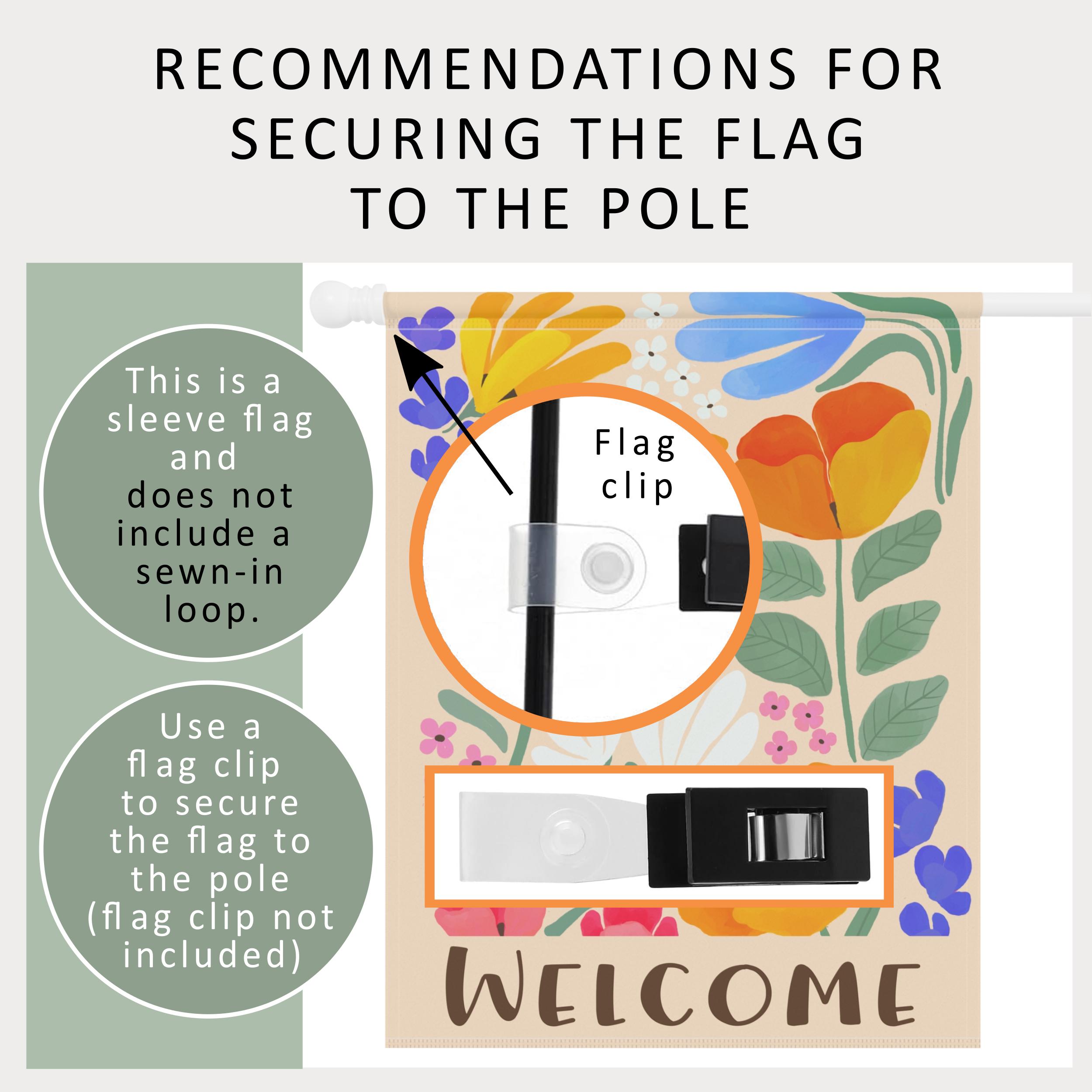 Boho Floral Welcome Garden Flag and House Flag | Cottagecore Flowers ...