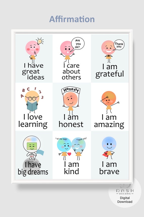 Positive Affirmation Cartoons For Teachers