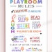 Playroom Rules Printable Wall Art & Poster for Kids Digital Playroom ...