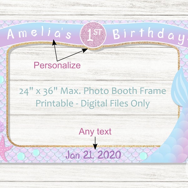 Mermaid Photo Frame - Etsy