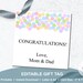 Editable Gift Tags Printable Pastel Confetti Custom Printable Gift Tags ...
