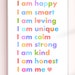 Rainbow Affirmation Wall Art for Kids Daily Affirmation - Etsy