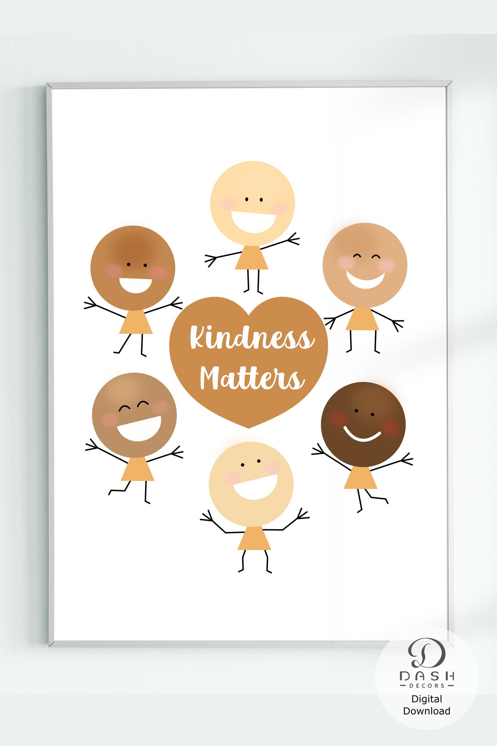 Kindness Matters Poster Sign & Wall Art for Kids Kindness - Etsy