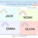Editable Rainbow Student Name Tags, Classroom Name Tags for Classroom ...