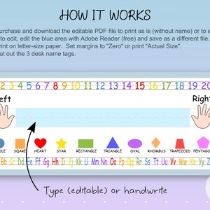 Classroom Name Tags & Name Plates for Students, Class Desk Name Tags ...