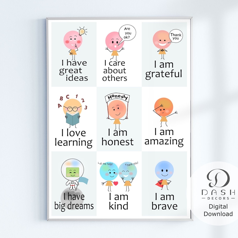 Affirmation Wall Art - Etsy