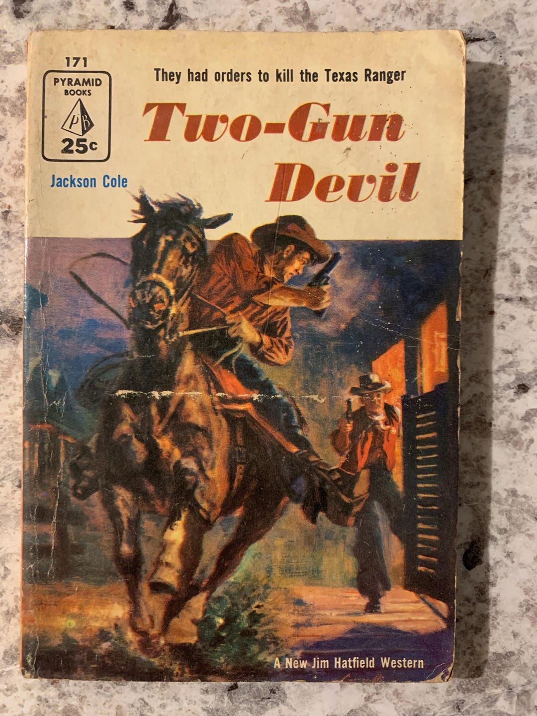 Two-gun Devil by Jackson Cole - Vintage Western - Etsy