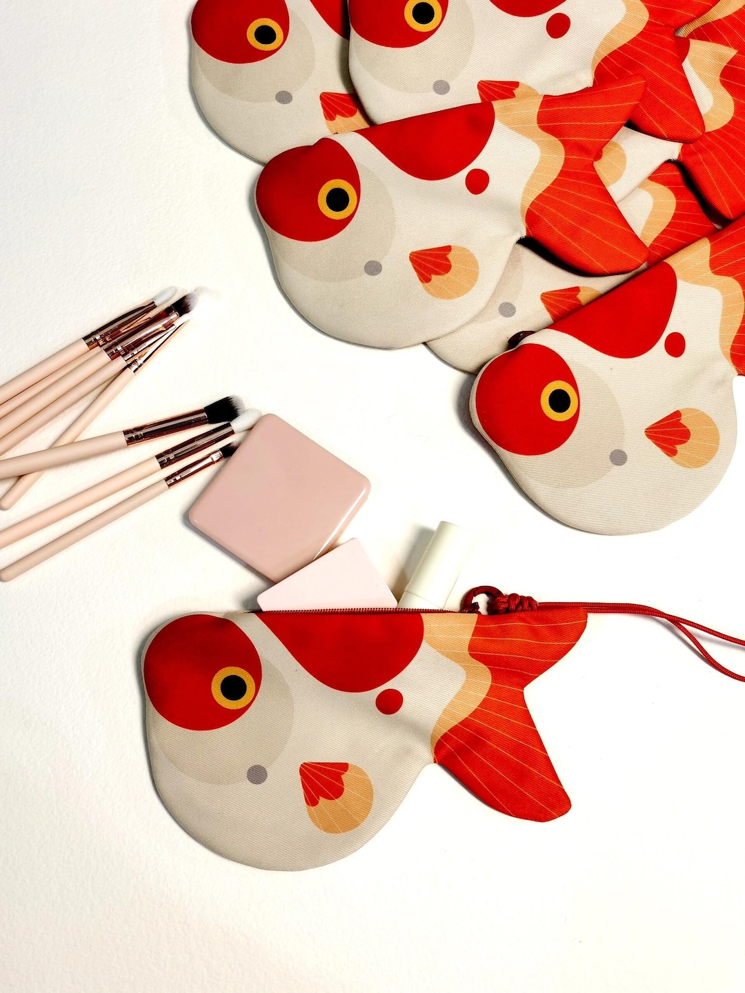 Handmade Goldfish Shaped Crossbody and Handheld Clutch Bag, Unique Fish ...